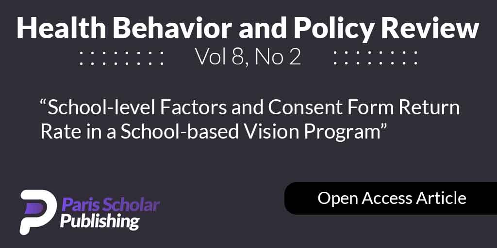School-level Factors and Consent Form Return Rate in a School-based ...